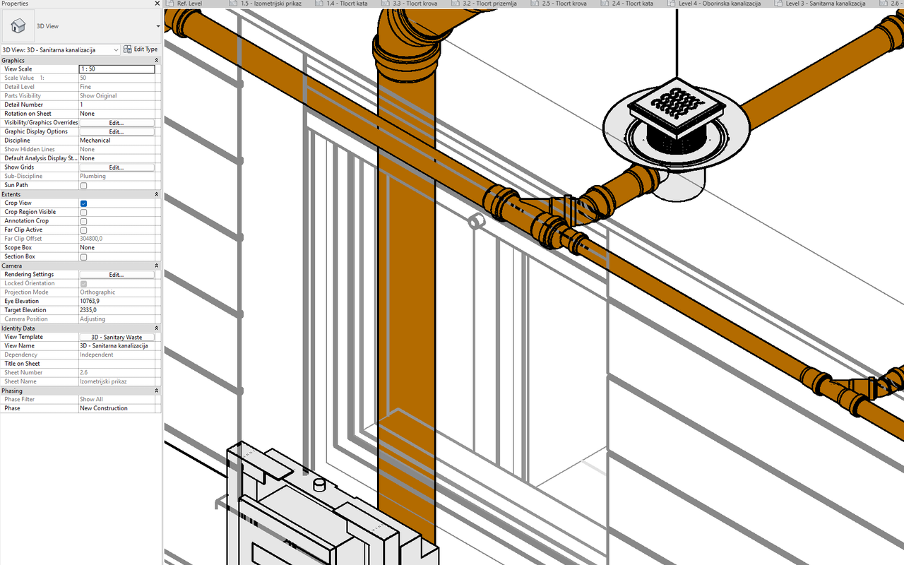 Linked Model Showing Above Current Model R Revit