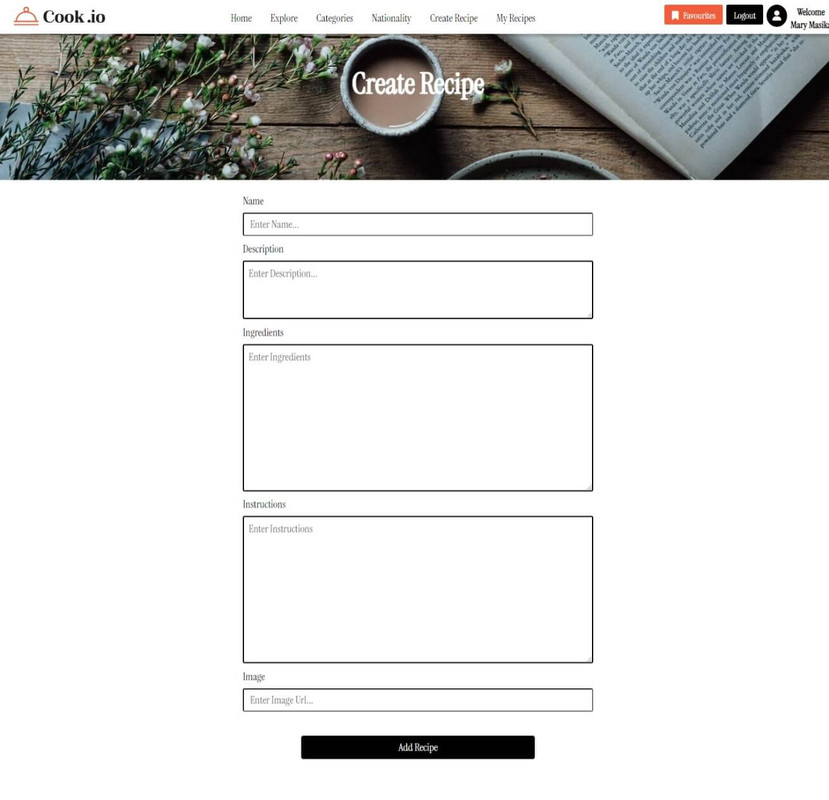 GitHub - KiokoEric/Cook.io: Cook.io is a recipe website that caters to food enthusiasts of all ...