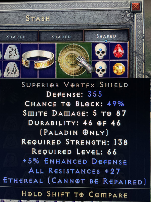 Eth Superior Vortex Shield 355d/27@ - Topic - d2jsp
