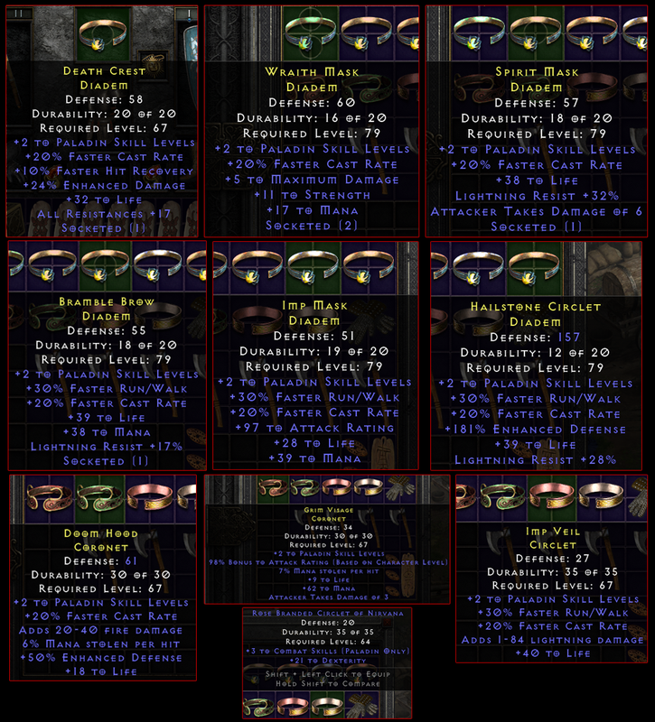 = Paladin Helms 2/20 & 2/30/20 = - Topic - d2jsp