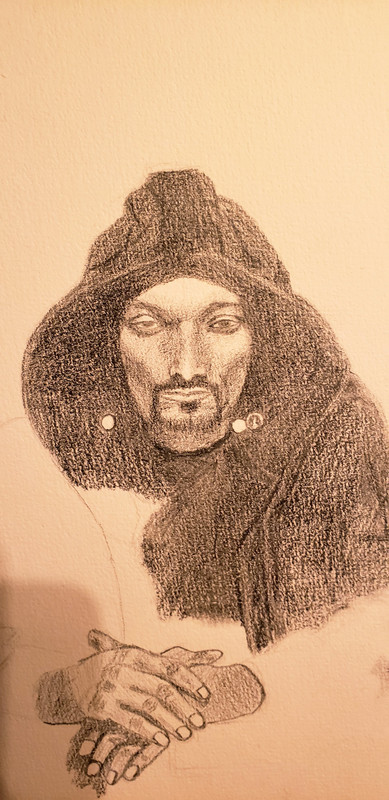 I've started drawing a month ago. Here is my drawing of Terminator ...