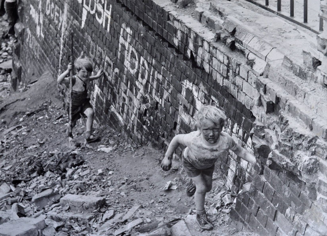 Mucky kids in Bootle playing on the railway embankment 1970s - Bootle ...
