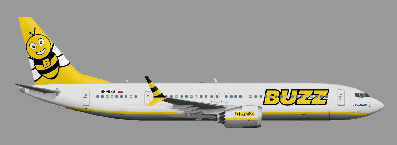 Boeing 737-8MAX200 Buzz SP-RZA + SP-RZB + SP-RZF + SP-RZG opf Ryanair ...