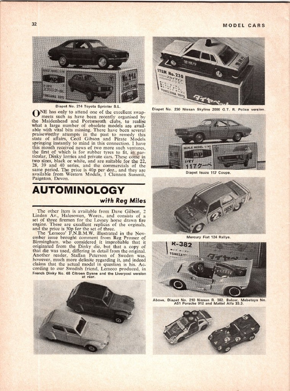 Model Cars - January 1972 | SlotForum