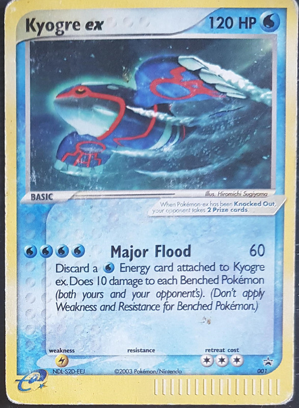 No bar code non-Holo 001 Nintendo promo Kyogre HP - Market - Elite Fourum