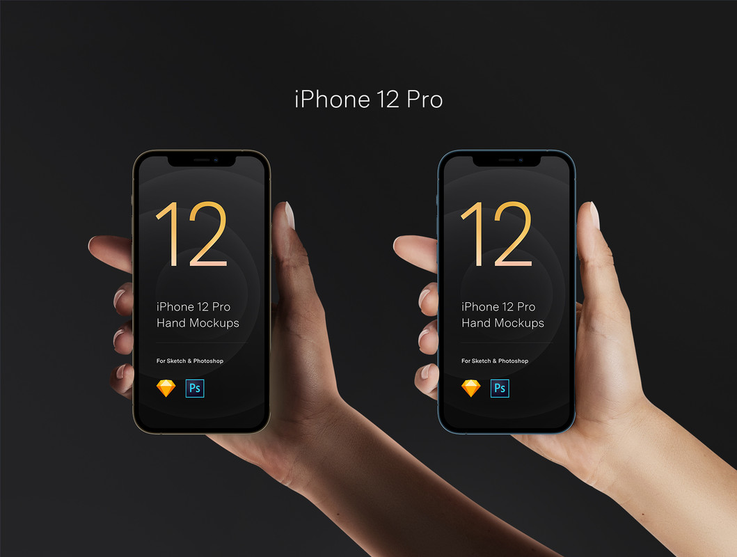 2 Hands Mockups IPhone 12 Pro & IPhone 12 2025 - Free Daz 3D Models