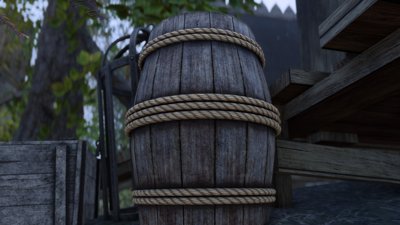 Halffaces - small edit of Barrels at Skyrim Special Edition Nexus ...