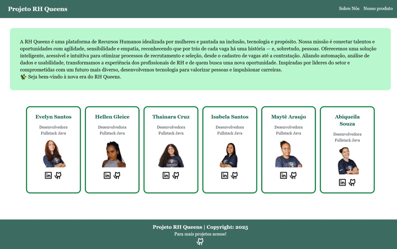 GitHub - hellengleice/RhQueens-React: Projeto integrador criado para desenvolvimento do front ...