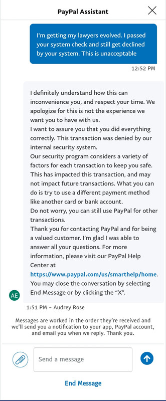Pending unauthorized transaction, PayPal does nothing to help : paypal