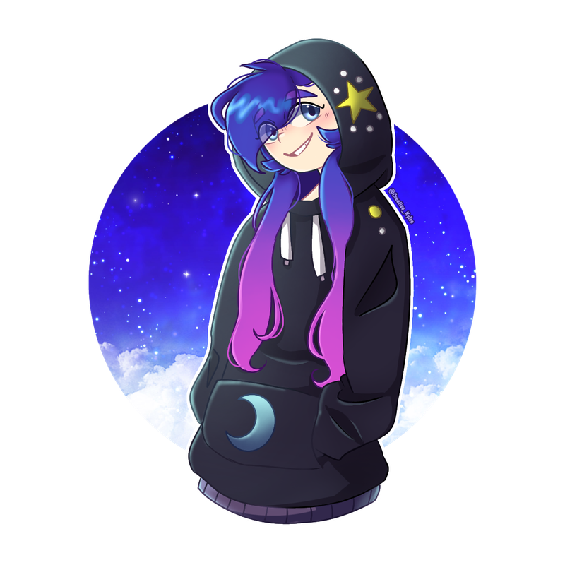 Mooniium ☽ | Fanskin + Fanart Minecraft Skin