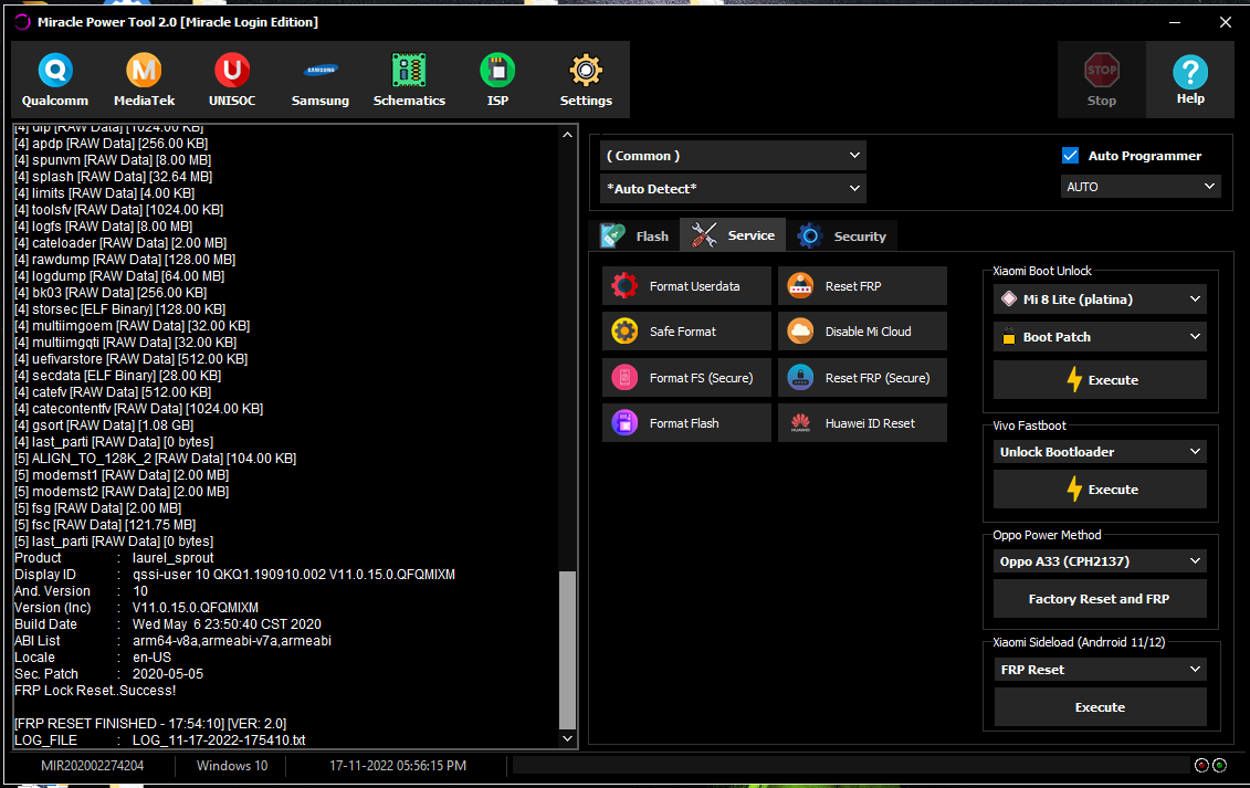 Redmi A3 Frp lock Reset Success Miracle Power Tool2.0 - GSM-Forum