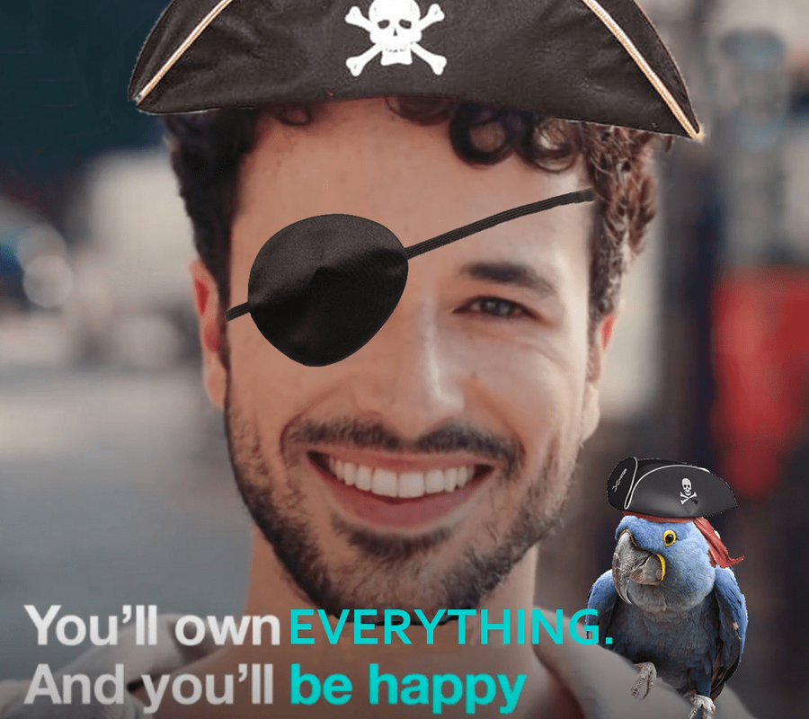 you will own everything and be happy pirate — Postimages