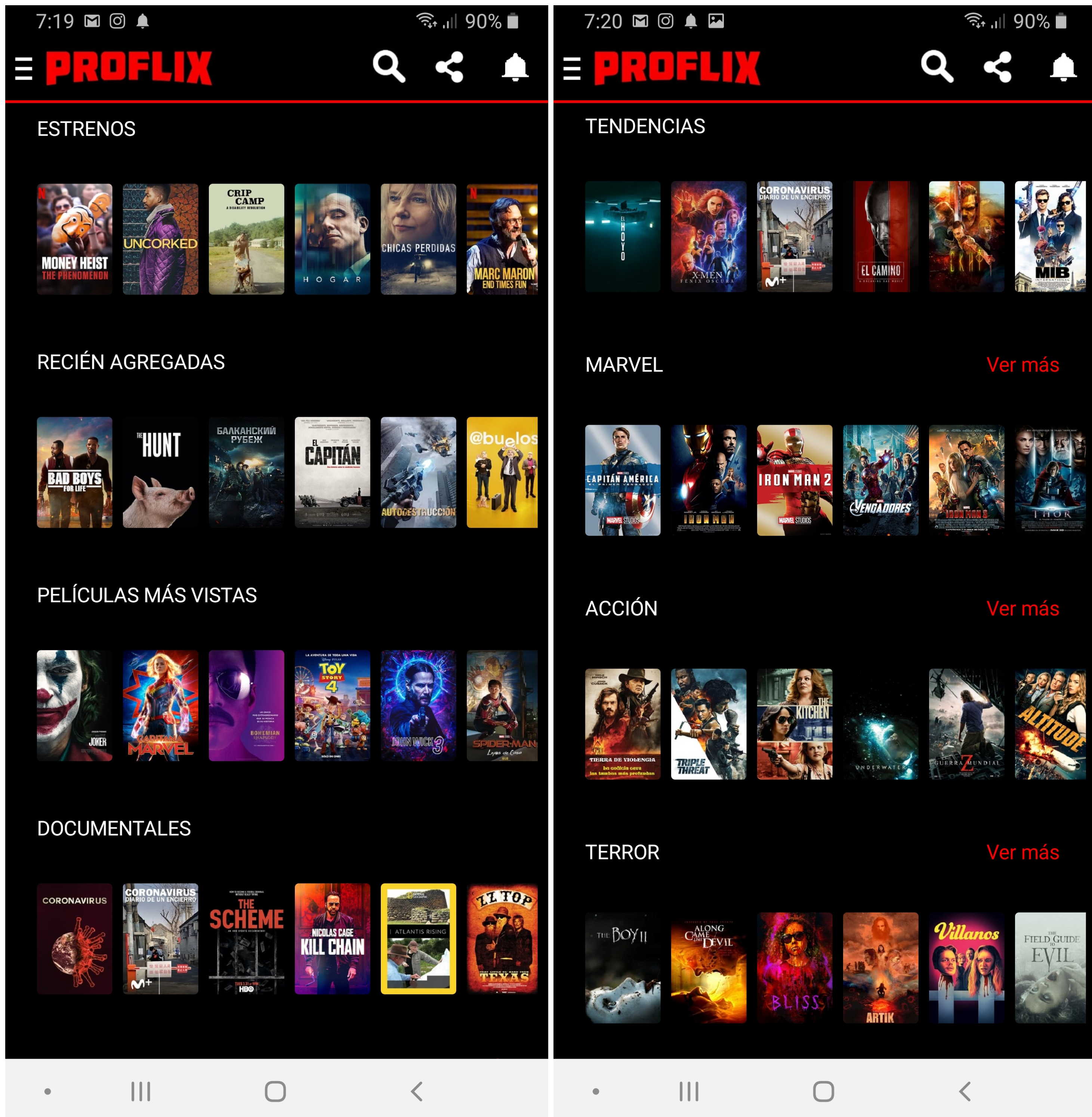 Proflix apk para Android: Alternativa a Netflix
