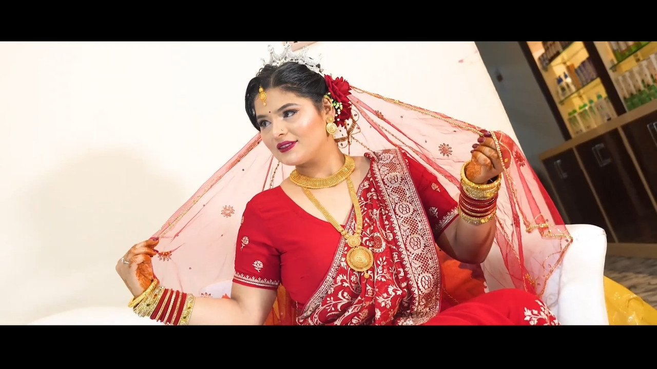 Nepali Busty Bride Huge Tits And Deep Open Navel In Red Saree Mp4