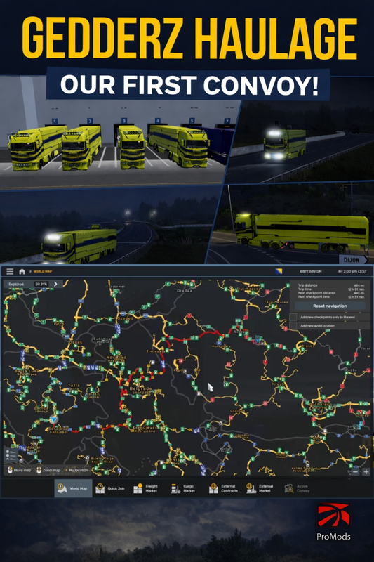 Gedderz Haulage First Convoy! - 欧卡工具站