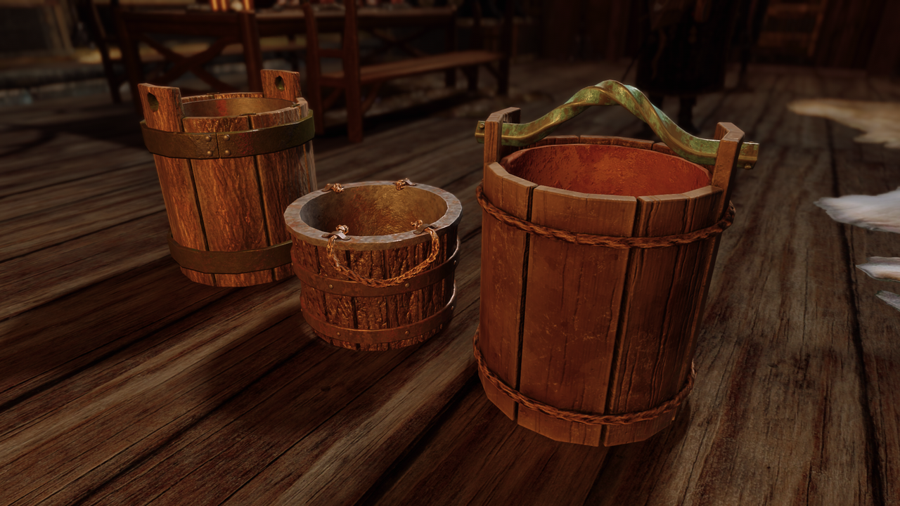 Halffaces - HQ buckets All-in-One at Skyrim Special Edition Nexus ...