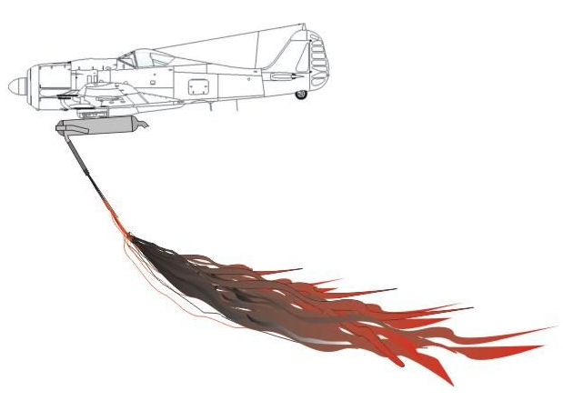 Search lights on aircraft.