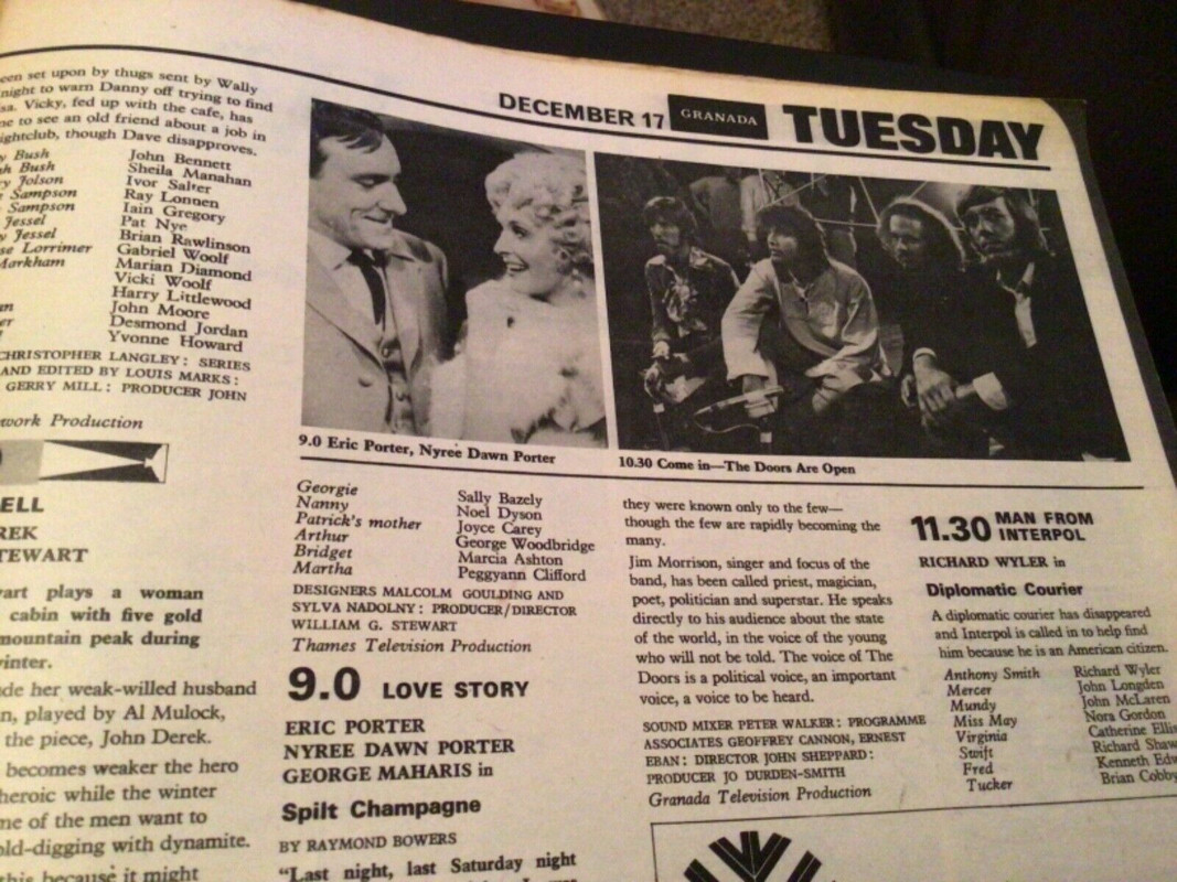 TV Times Granada TV(diciembre 1968) — Postimages