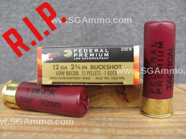 Federal LE132-1B #1 Buckshot Discontinued | Shotgun Forum