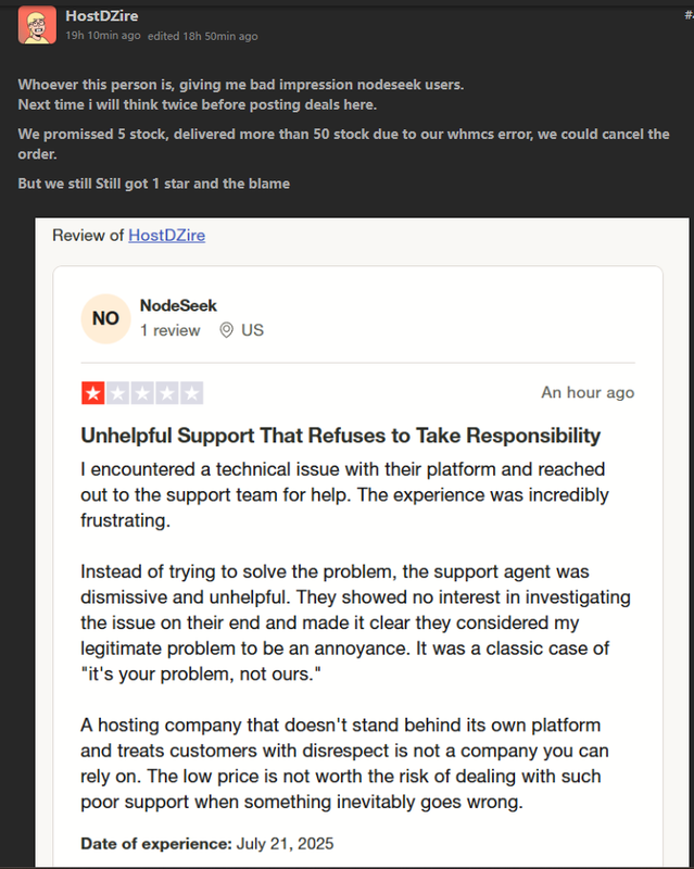 Nodeseek(HostDZire) paid for positive reviews？ - Page 2 — LowEndTalk