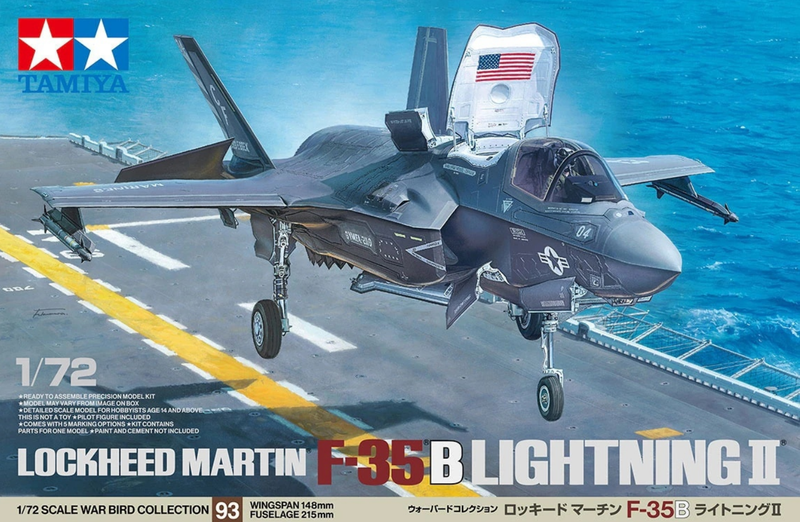 1/72 - Lockheed Martin F-35 Lightning II by Tamiya - F-35A, B & C ...