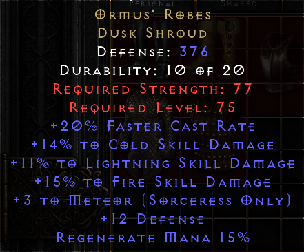 O Meteor Ormus 15 Fire - Topic - d2jsp