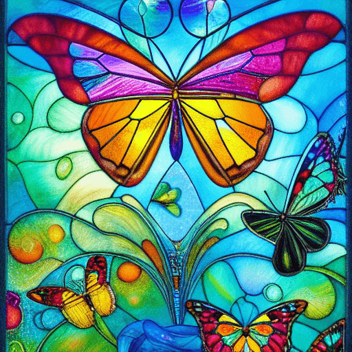 Stained Glass Butterfly Refraction Reflection Josephine Wall 42851536 1 — Postimages