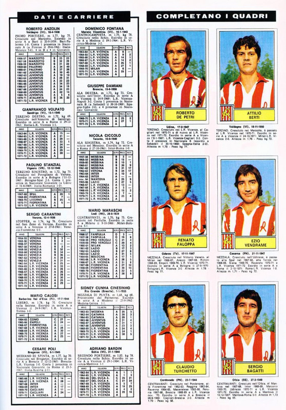 Calciatori 1971 1972 Panini 21 — Postimages