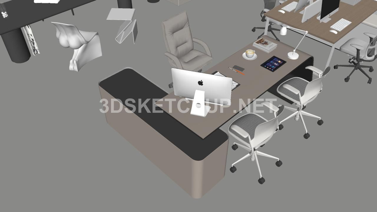 Office furniture pack 3d sketchup model / v-ray free download 103407218 ...
