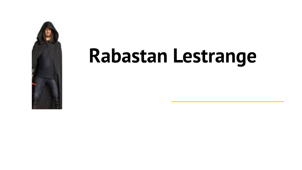 Rabastan Lestrange, The Life and Times of a Dark Wizard - Chapter 1 ...