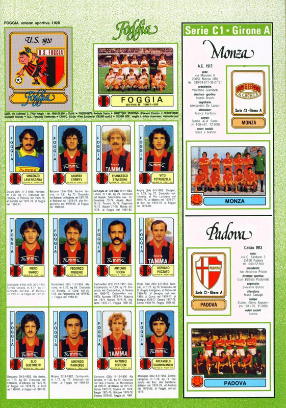 Calciatori 1981 1982 Panini 45 — Postimages