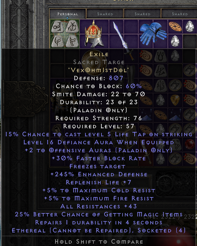 43ar Exile Sacred Targe Ft - Topic - d2jsp
