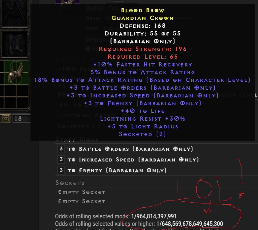 Holy Frig - Gg Af 6-point Lld Barb Helm! - Topic - d2jsp