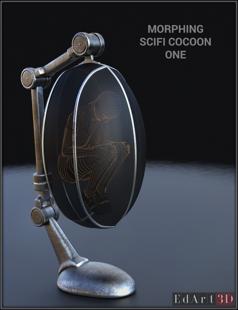 Morphing Scifi Cocoon One 2025 - Free Daz 3D Models