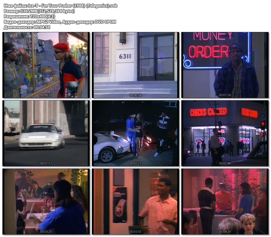 Ice T I'm Your Pusher (1988) ( Telegenics) vob — Postimages