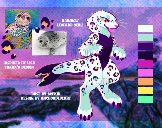 LF: leopard seal custom, budget $20-$30 on Toyhouse