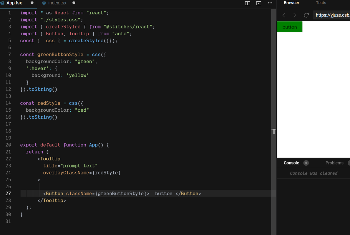 Stitches New Css In Js Library Focusing On Performance From The Modulz Team Rreactjs