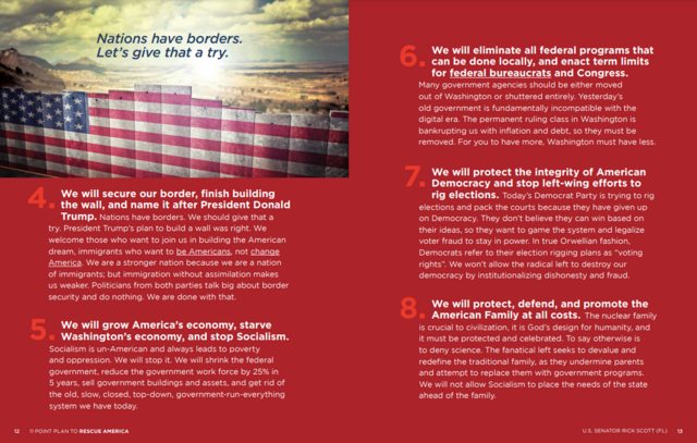 Anyone see Rick Scott's 11 point "Rescue America" plan? | Political Talk