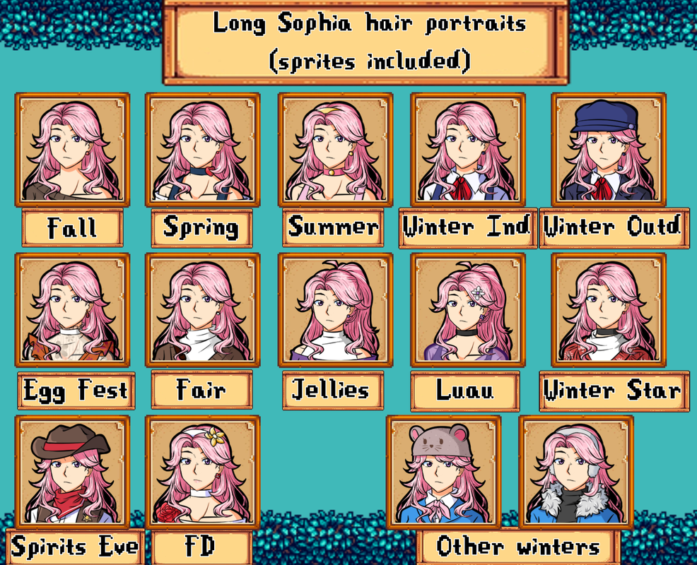 (CP) Dacar SVE Seasonal anime style portraits at Stardew Valley Nexus ...