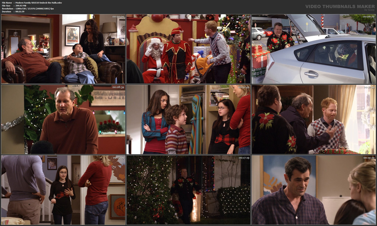 Modern Family S01 E10 Undeck the Halls mkv — Postimages