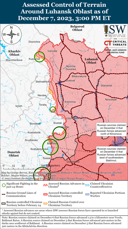 Luhansk Battle Map Draft December 7, 2023 — Postimages