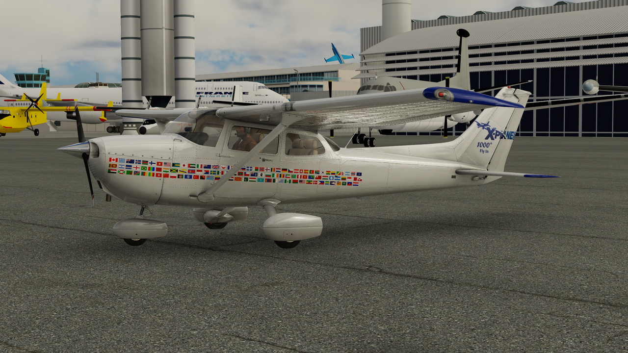 X-Plane.org 1000th Fly-in special livery for Default Laminar Cessna ...