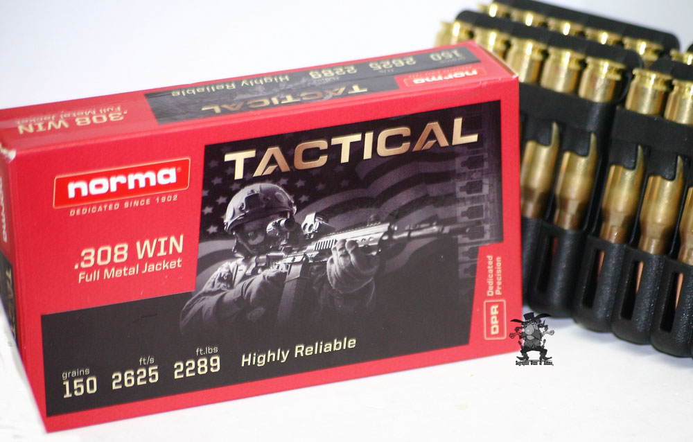 308 Win 150 GRAIN TACTICAL FMJ BT BRASS NORMA FMJ 308 Ammo 20 RD BOX ...