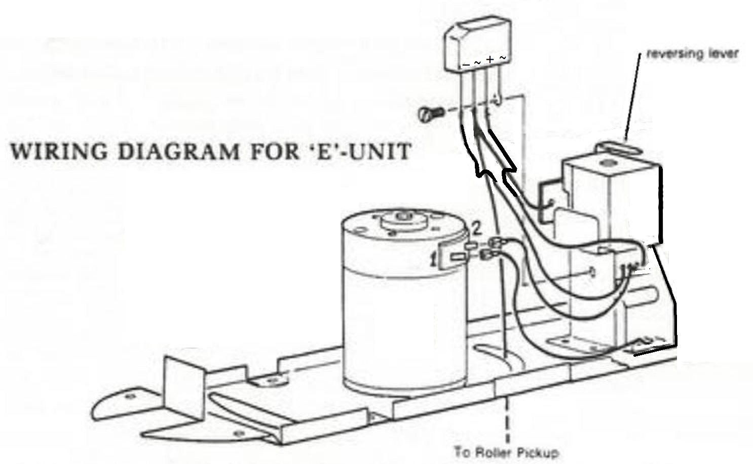 E-unit with rectifier wiring diagram needed | O Gauge Railroading On ...