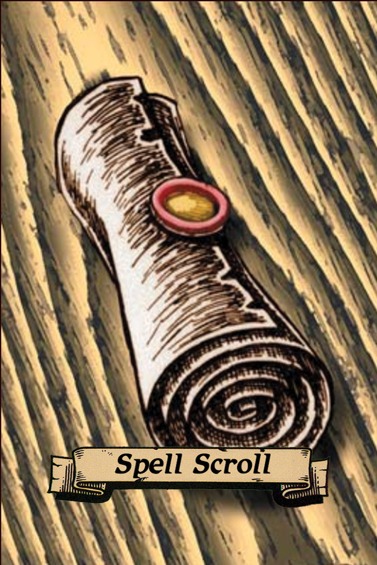 spell scroll card back finished png — Postimages