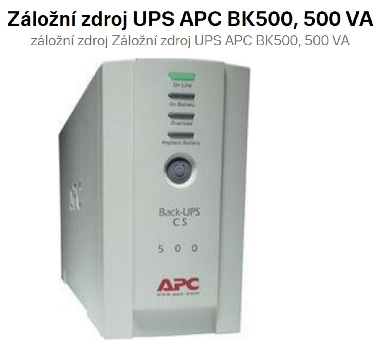 APC BK500 — Postimages