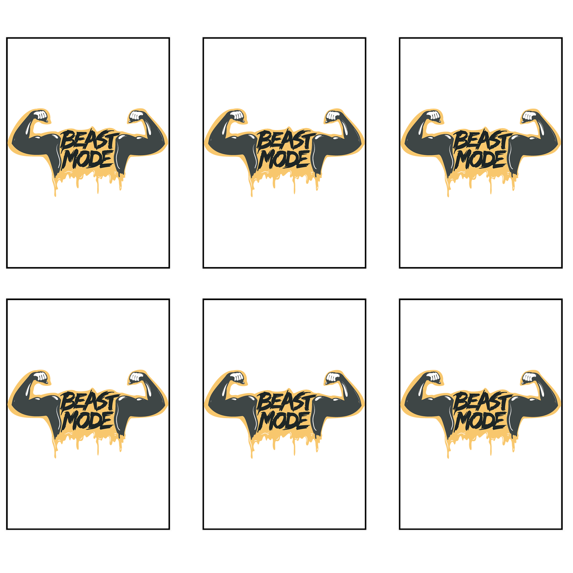 BEAST MODE BICEPS POSTCARD — Postimages