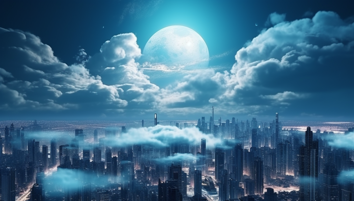 Giobbi To an aerial image of an urban city surrounded by clouds b4a1ac4e e8f2 425c 88d5 ...