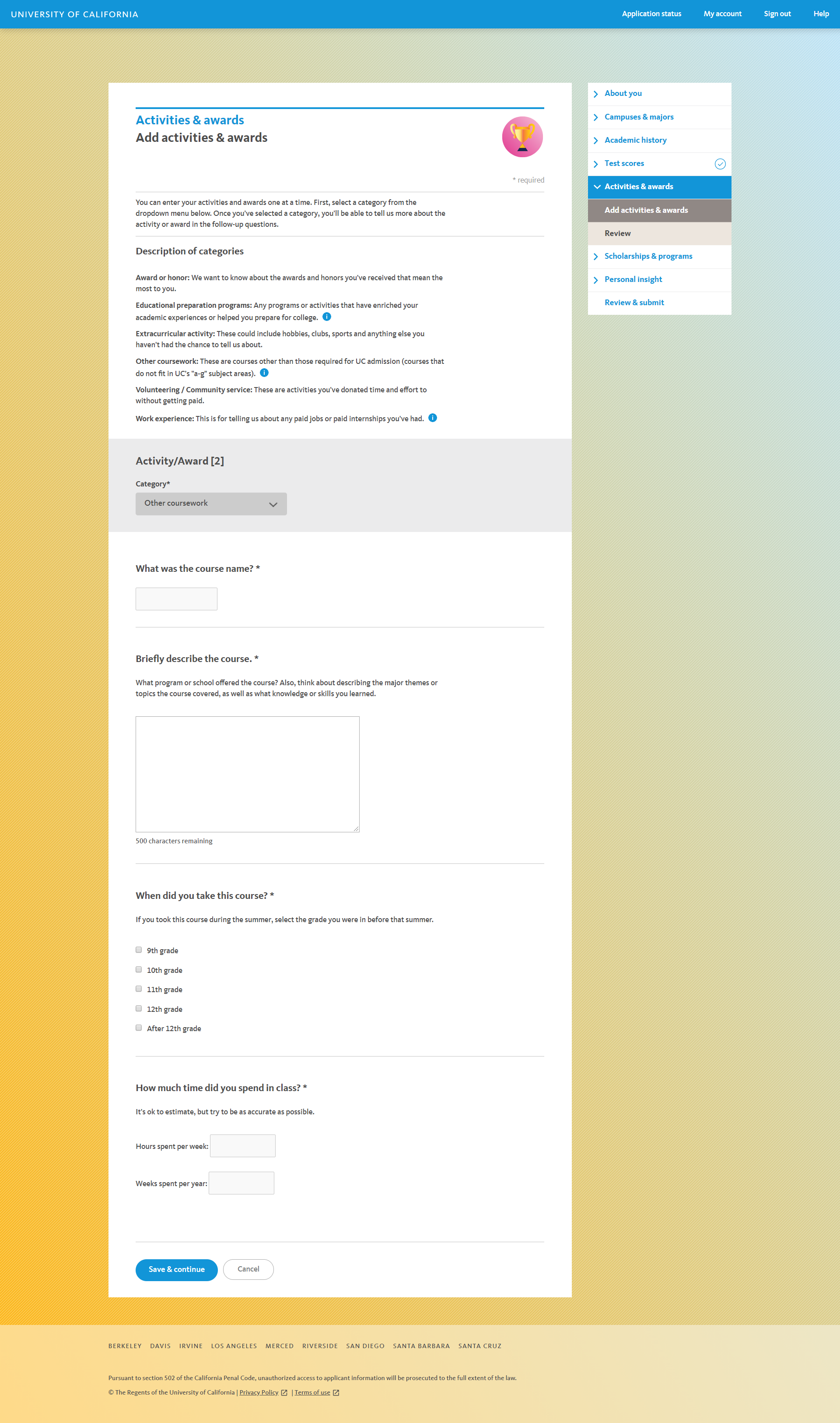 Guide to the new University of California application system : r ...