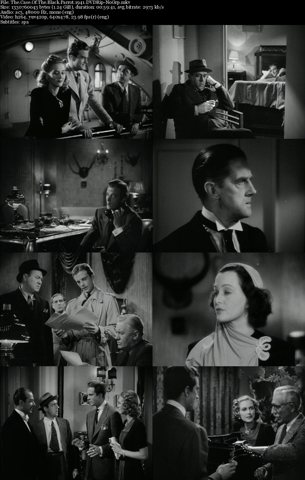The Case Of The Black Parrot 1941 DVDRip No Grp thumb — Postimages